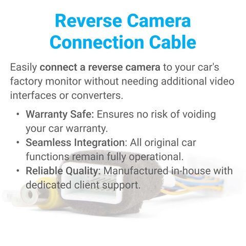 Toyota Yaris Reverse Camera Kit With 28 pin Cable Wire Harness - Car ...